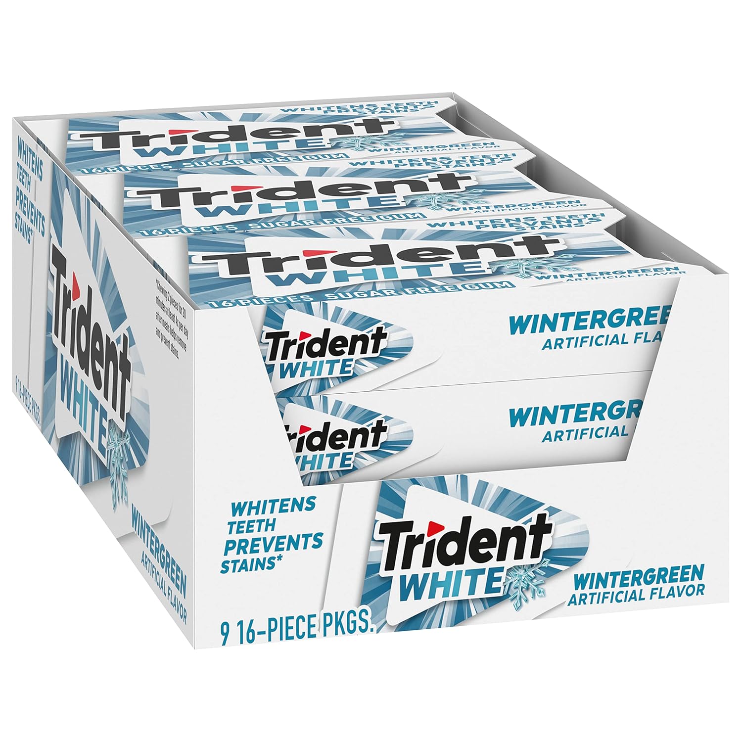 Trident White Wintergreen Sugar Free Gum Wholesale - VkWholesale