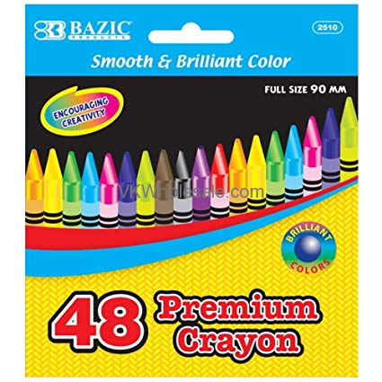 Premium Quality Crayon 48CT Wholesale, Back to School Supplies