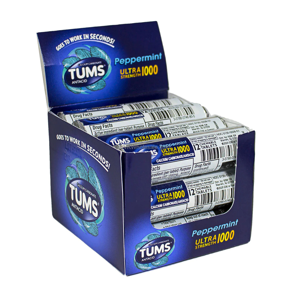 Tums Peppermint Ultra 1000 Wholesale, TUMS Wholesale
